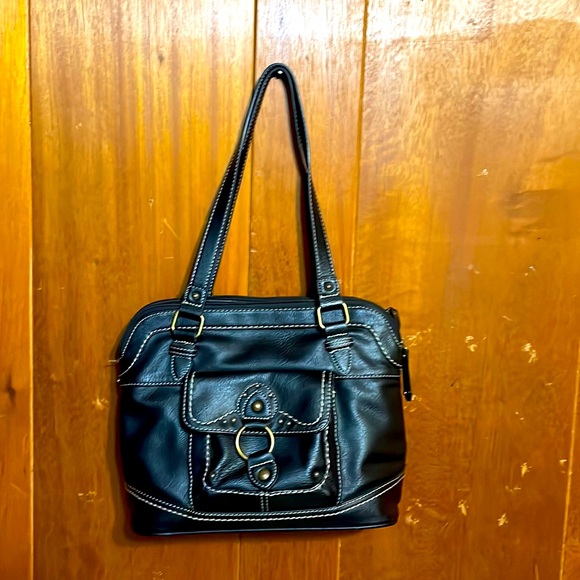 boc | Bags | Boc Black Leather Woman Shoulder Bag | Poshmark
